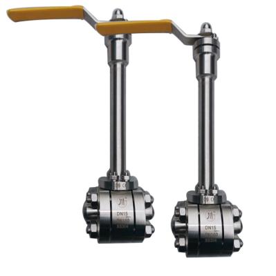 China Manual Butt Welding Long Stem SS304/SS316 Cryogenic Ball Valve -196°C to +80°C Temperature Range with Custom Pressure Options for sale