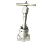 China Handwheel Operated 316/304 Stainless Steel Cryogenic Globe Valve -196°C to +80°C Temperature Range with Welding Connection for sale