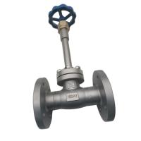 China SS304 Flange Type Cryogenic Globe Valve -196°C to +80°C Temperature Range for LNG LO2 LN2 Liquid Gas Tanks for sale
