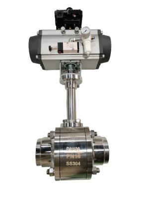 China LNG LO2 LAr2 DN100 PN16 Cryogenic Pneumatic Ball Valve -40°C to -196°C Temperature Range with 25MPa Pressure Rating for sale