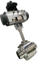China 304/316 Stainless Steel Pneumatic Cryogenic Ball Valve DN10-DN100 with -196℃ to +80℃ Temperature Range and PN4.0MPa Pressure Rating for sale