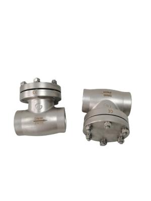 China DN40 PN25 Stainless Steel Cryogenic Check Valve for LNG Applications with 102mm Height and 215mm Length for sale