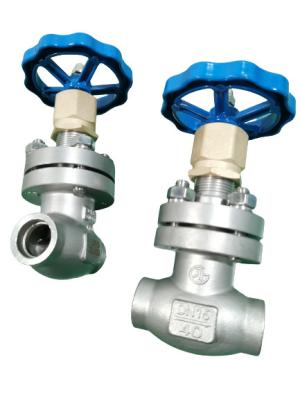China Short Stem DN25 Cryogenic Socket Weld Globe Valve 40P For LNG for sale