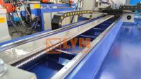 China Automatic CNC Tube Cutting Machine Servo Feeding 120mm Pipe Cutter 45 Degree Rotation for sale