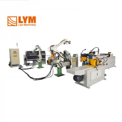 China LYM Robert Pipe Processing Machine Customized Bending Cutting Punching Chamfering Tube End Forming 6 Axis Robot for sale