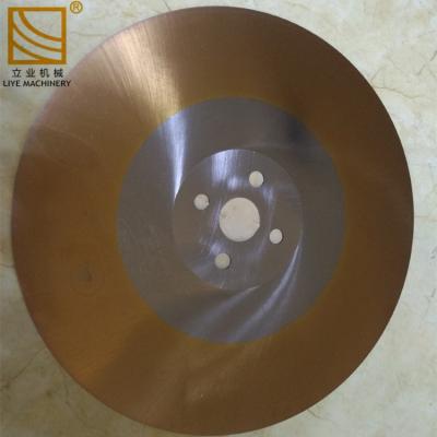 China Ti-Coated Wear Resistance HSS Saw Blade 1-4mm Steel Disc for Cutting-Off Machines for sale