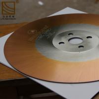 China Ti-Coated Wear Resistance HSS Saw Blade 1-4mm Steel Disc for Cutting-Off Machines for sale