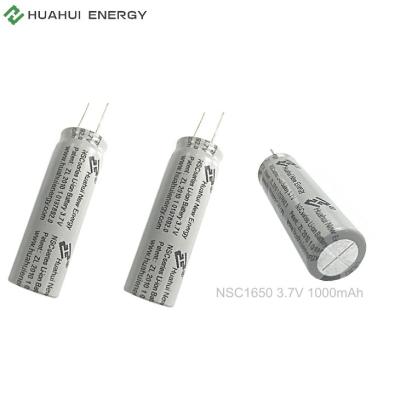 China 1000mAh 3.7V 3C Rechargeable Lithium Ion Battery Cell NSC1650 for sale