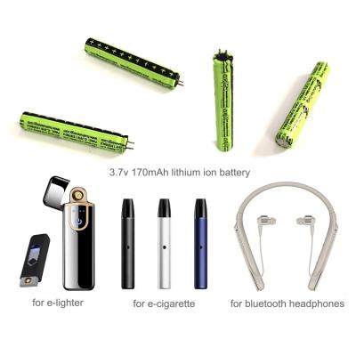China UL Certificated Lithium Ion Battery Cell Rechargeable HCC0840 3.7V 170mAh for sale