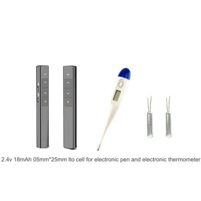 China 2.4V 18mAh Lithium Titanate Cells for sale