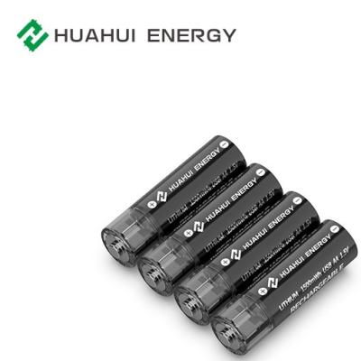 China Large Capacity 1000mAh 1.5V Li Ion Battery , Double AA 03 Rechargeable USB Battery for sale