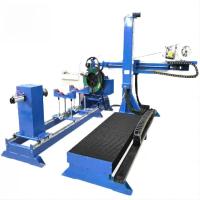China PLC Controlled Automatic Flange Welder Machine FWM-100 with 380mm Chuck Height and DN50-DN1000 Welding Range for sale