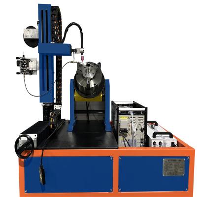 China Industrial Flange Welding Machine 0-20mm Swing DN20-500 with 240mm Center Hole and 0.5-2m/min Speed for sale