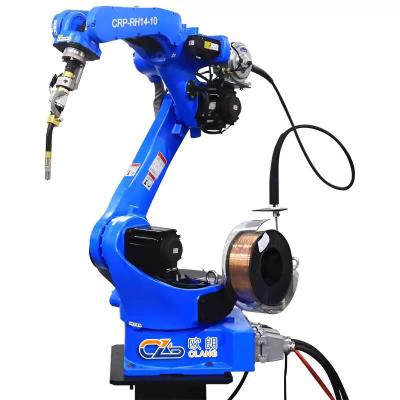 China FWM-100 Robotic Fiber Laser Welding Machine with 6-Axis Arm, 1000-3000W Power, 914mm Working Radius for sale