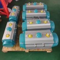 China AT Series Aluminum Rack & Pinion Pneumatic Actuator 0-90° Rotation 2-8 Bar Pressure Range for sale