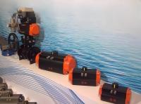 China AT Series Aluminum Pneumatic Actuator for Ball and Butterfly Valves - ISO5211 Mounting, 2-8 Bar Pressure Range, -40°C to 150°C Temperature for sale