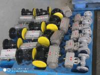 China Stainless Steel Ball Valve with Pneumatic Actuator 2-8 Bar Working Pressure 0-90 Degree Rotation for sale