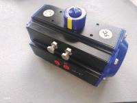 China 90 Degree Single Action Pneumatic Actuator with 2-8 Bar Working Pressure and Black Aluminum Body for Valve Control for sale