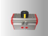 China 90 Degree Rack Pinion Pneumatic Actuator 2-8bar Aluminum Alloy Silver Body for sale