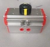 China 90 Degree Rack Pinion Pneumatic Actuator 2-8bar Aluminum Alloy Silver Body for sale