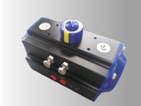 China 90 Degree Single Action Pneumatic Actuator with 2-8 Bar Working Pressure and Black Aluminum Body for Valve Control for sale