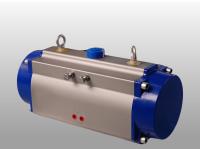China 90° Rack and Pinion Pneumatic Actuator with 2-8 Bar Pressure Range and Adjustable Stops for Valve Control for sale