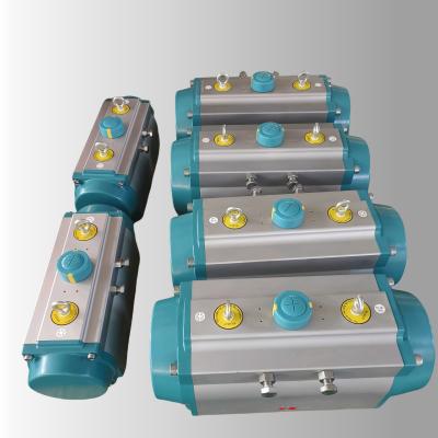 China AT210 Quarter Turn Pneumatic Actuator - 2-8 Bar Working Pressure, 90° Rotation for Ball & Butterfly Valves for sale
