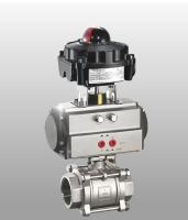 China AT Series Pneumatic Actuator 2-8 Bar Working Pressure with ISO5211 Connection for Ball and Butterfly Valves for sale