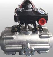 China 90° Stainless Steel Pneumatic Actuator SS304/SS316 with 2-8 bar Working Pressure and ISO5211 Connection for sale