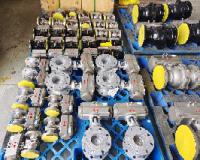 China Spring Return Pneumatic Actuator Ball Valve 2-8 Bar Working Pressure 90° Rotation Aluminum Body for sale