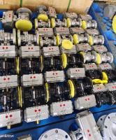 China Spring Return Pneumatic Actuator Ball Valve 2-8 Bar Working Pressure 90° Rotation Aluminum Body for sale