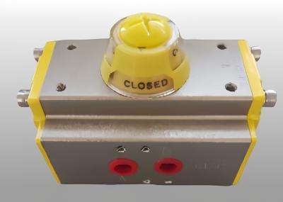 China Aluminum Alloy Rack Pinion Pneumatic Actuator Double Acting Single Acting 2-8bar for sale