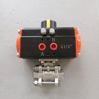 China Rack and Pinion Pneumatic Actuator 2-8 Bar Working Pressure 90° Rotation for Ball and Butterfly Valves for sale