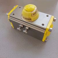 China Aluminum Alloy Rack Pinion Pneumatic Actuator Double Acting Single Acting 2-8bar for sale