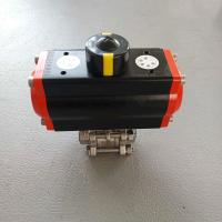 China Double Acting & Spring Return Rotary Rack Pinion Pneumatic Actuator - 2-8 Bar Working Pressure, 90° Rotation for sale