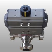 China Single Action 90° Pneumatic Actuator for Ball Valves - 2-8 Bar Working Pressure, ISO5211 & NAMUR Compliant for sale
