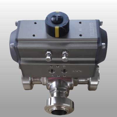 China Single Action 90° Pneumatic Actuator for Ball Valves - 2-8 Bar Working Pressure, ISO5211 & NAMUR Compliant for sale
