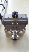 China Single Action 90° Pneumatic Actuator for Ball Valves - 2-8 Bar Working Pressure, ISO5211 & NAMUR Compliant for sale
