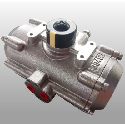 China Stainless Steel Pneumatic Actuator 2-8 Bar Working Pressure with 0-90° Rotation for Valve Control for sale