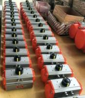 China 75mm Aluminum Alloy Rack and Pinion Pneumatic Actuator - 2-8 Bar Working Pressure, 90° Rotation for sale