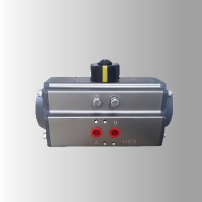 China Silver Color Double Acting Rack And Pinion Pneumatic Actuator for sale