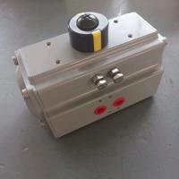 China Silver Quarter Turn Pneumatic Actuator 2-8 Bar Working Pressure with ISO5211 Connection for Valve Automation for sale
