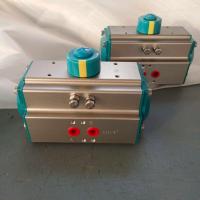 China AT Series Aluminum Rack & Pinion Pneumatic Actuator 0-90° Rotation 2-8 Bar Pressure Range for sale