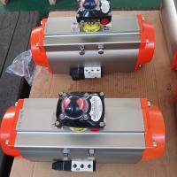 China Rack and Pinion Pneumatic Rotary Actuators 2-8 Bar Working Pressure with 90° Rotation for Control Valves for sale