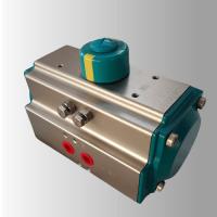 China AT Series Aluminum Rack & Pinion Pneumatic Actuator 0-90° Rotation 2-8 Bar Pressure Range for sale