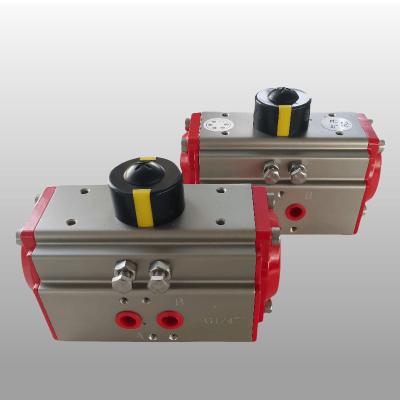 China RAT Series Double-Acting Pneumatic Actuator 2-8 Bar Pressure 0-90° Rotation for Mining and Power Plants for sale