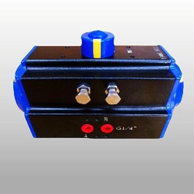 China AT Series Single Action Pneumatic Actuator 90° Quarter Turn Spring Return 2-8 Bar Aluminum Body for sale