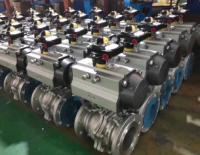 China Steel Pneumatic Ball Valve with 90 Degree Actuator - 2-8 Bar Working Pressure, ISO5211 Connection for sale