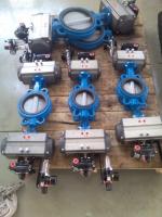 China EPDM Sealing Pneumatic Wafer Butterfly Valve with Actuator - 2-8 Bar Working Pressure, ISO5211 Standard for sale