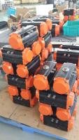 China AT Series Aluminum Alloy Rack and Pinion Pneumatic Actuators for 32mm to 400mm Valves with 2-8 Bar Pressure Range for sale